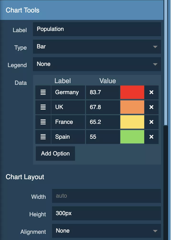 Duo Design - New Editable Charts Tools