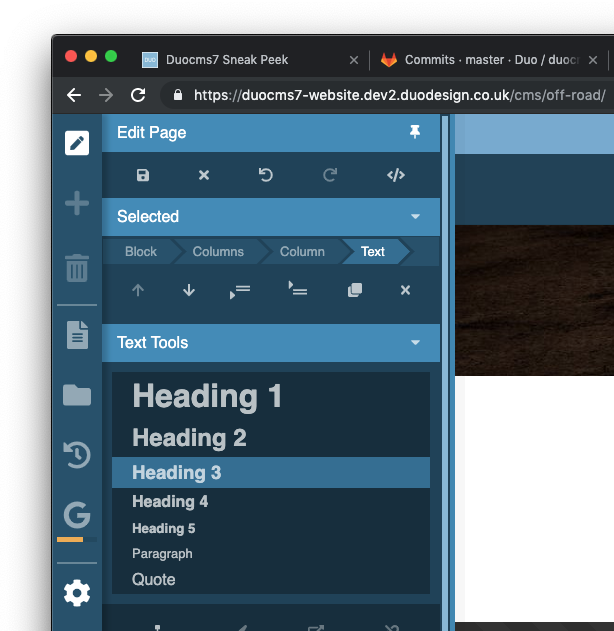 duocms 7.3 new editing features